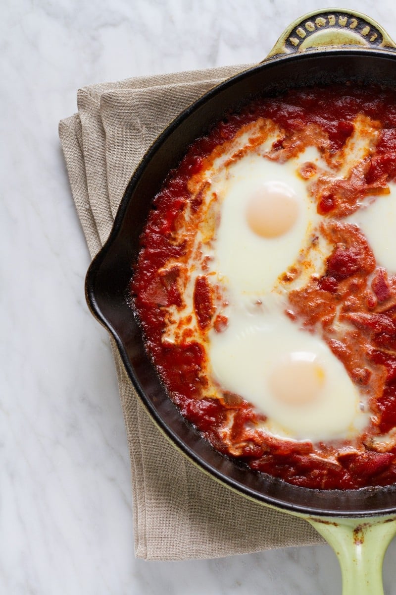 Spicy Harissa Shakshuka Recipe — Salt & Wind Travel