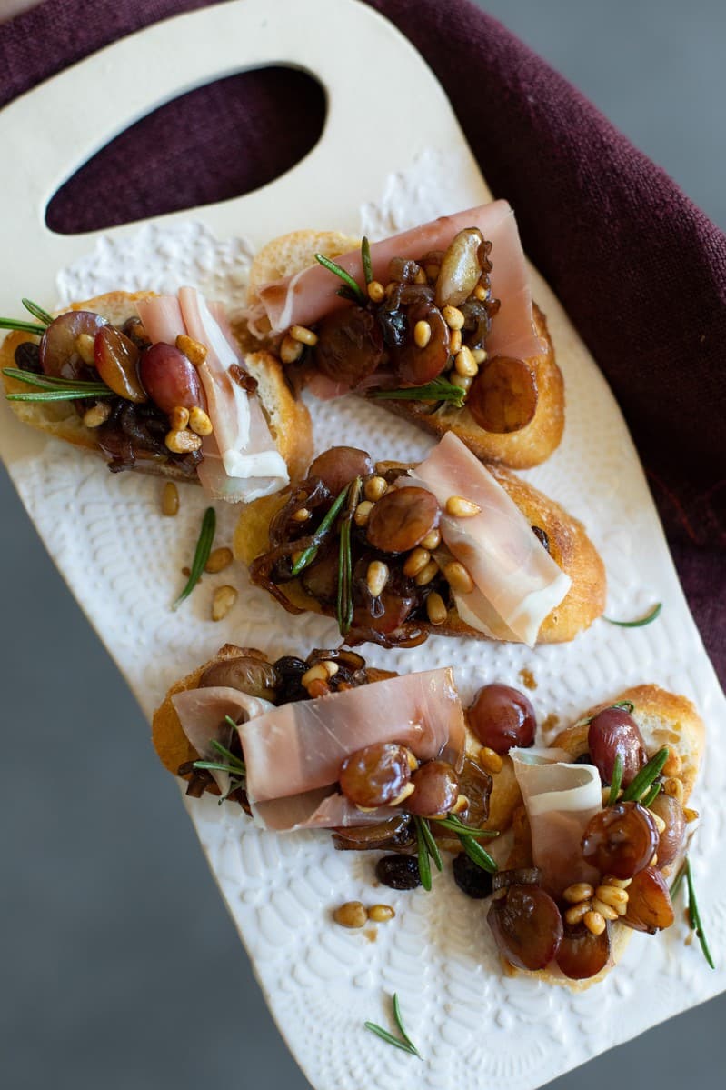 Roasted Grapes With Agrodolce Sauce — Salt & Wind Travel