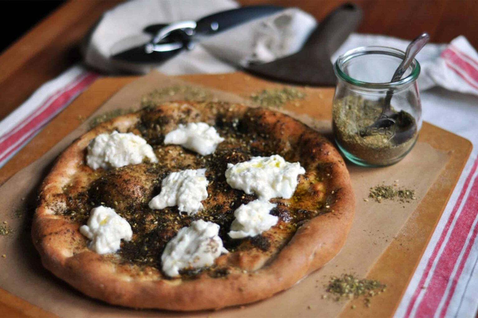 Za'atar Flatbread with Burrata Recipe — Salt & Wind Travel
