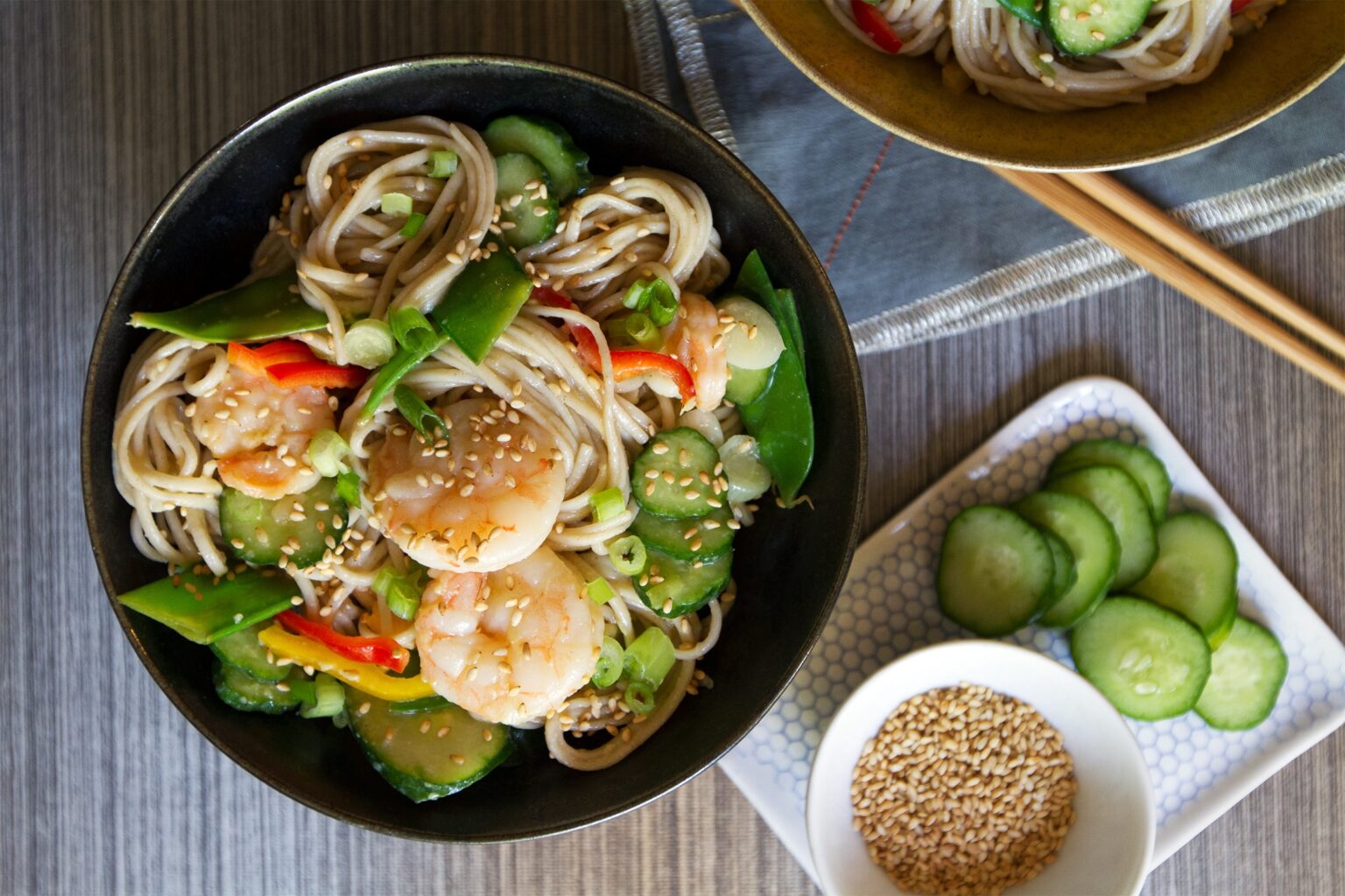 Chilled Soba Noodles with Lemon-Ginger Dressing Recipe — Salt & Wind Travel