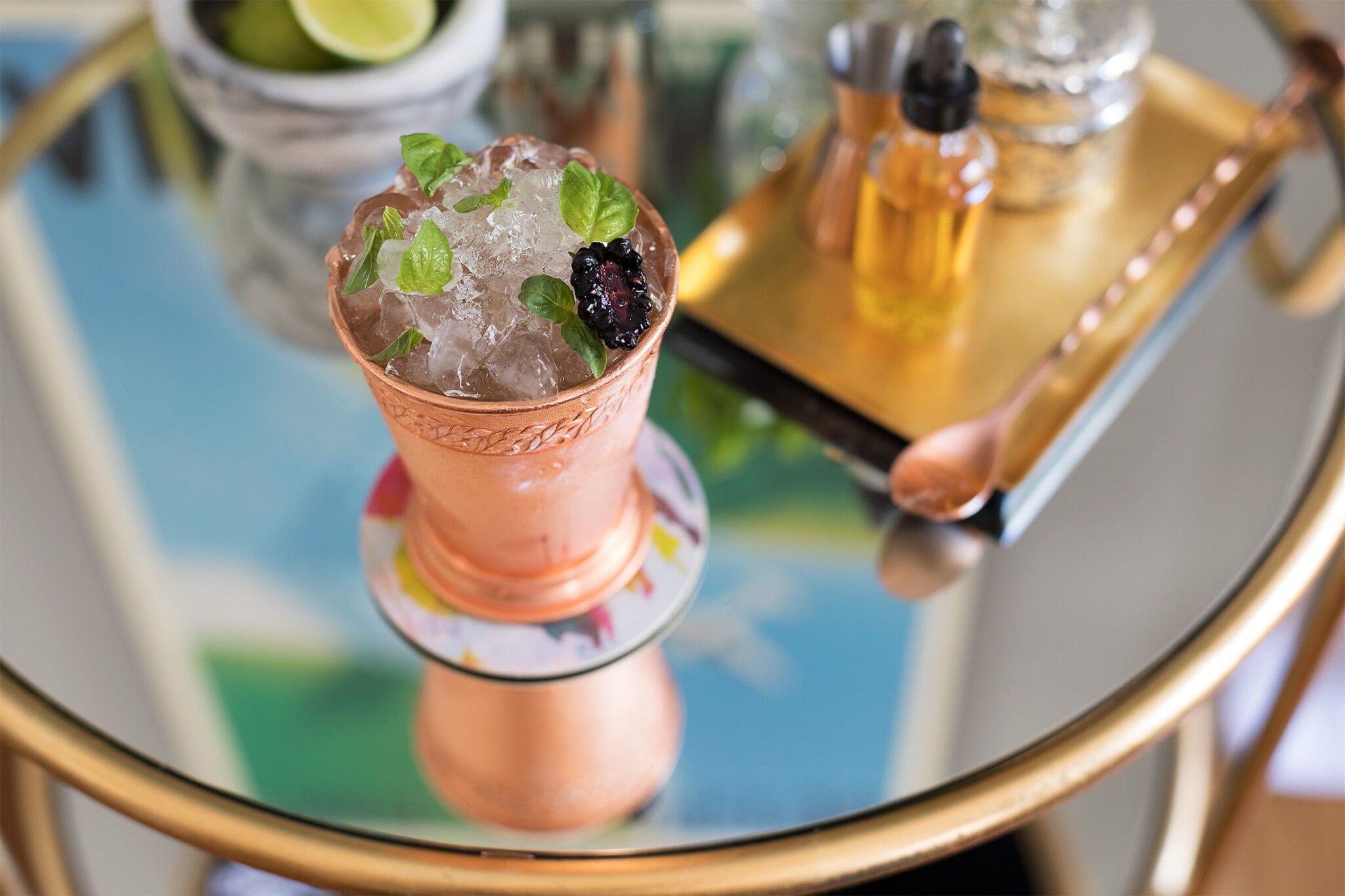Basil Citrus Berry Smash Cocktail Recipe — Salt & Wind Travel