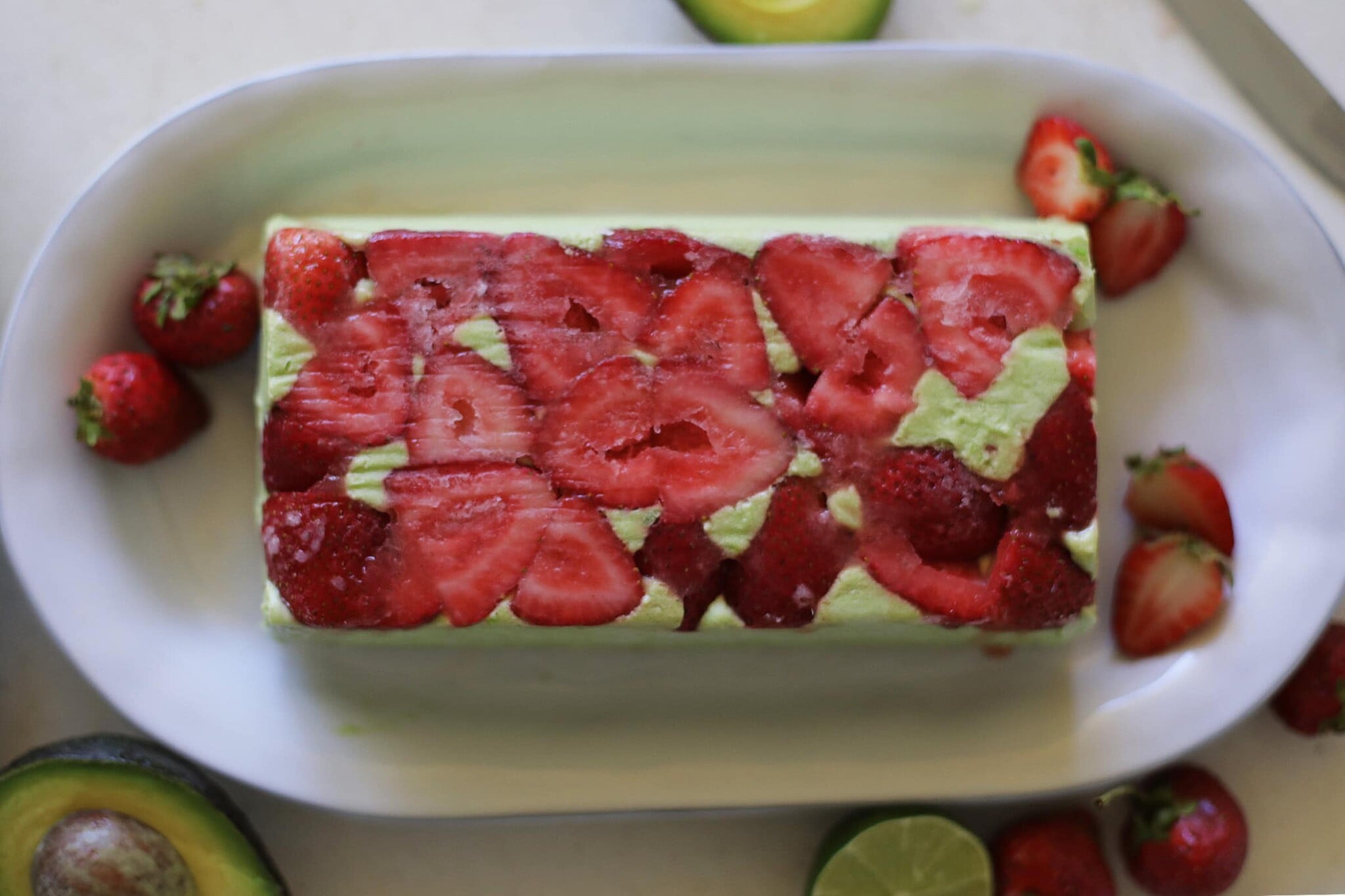 Avocado Coconut Strawberry Semifreddo — Salt & Wind Travel