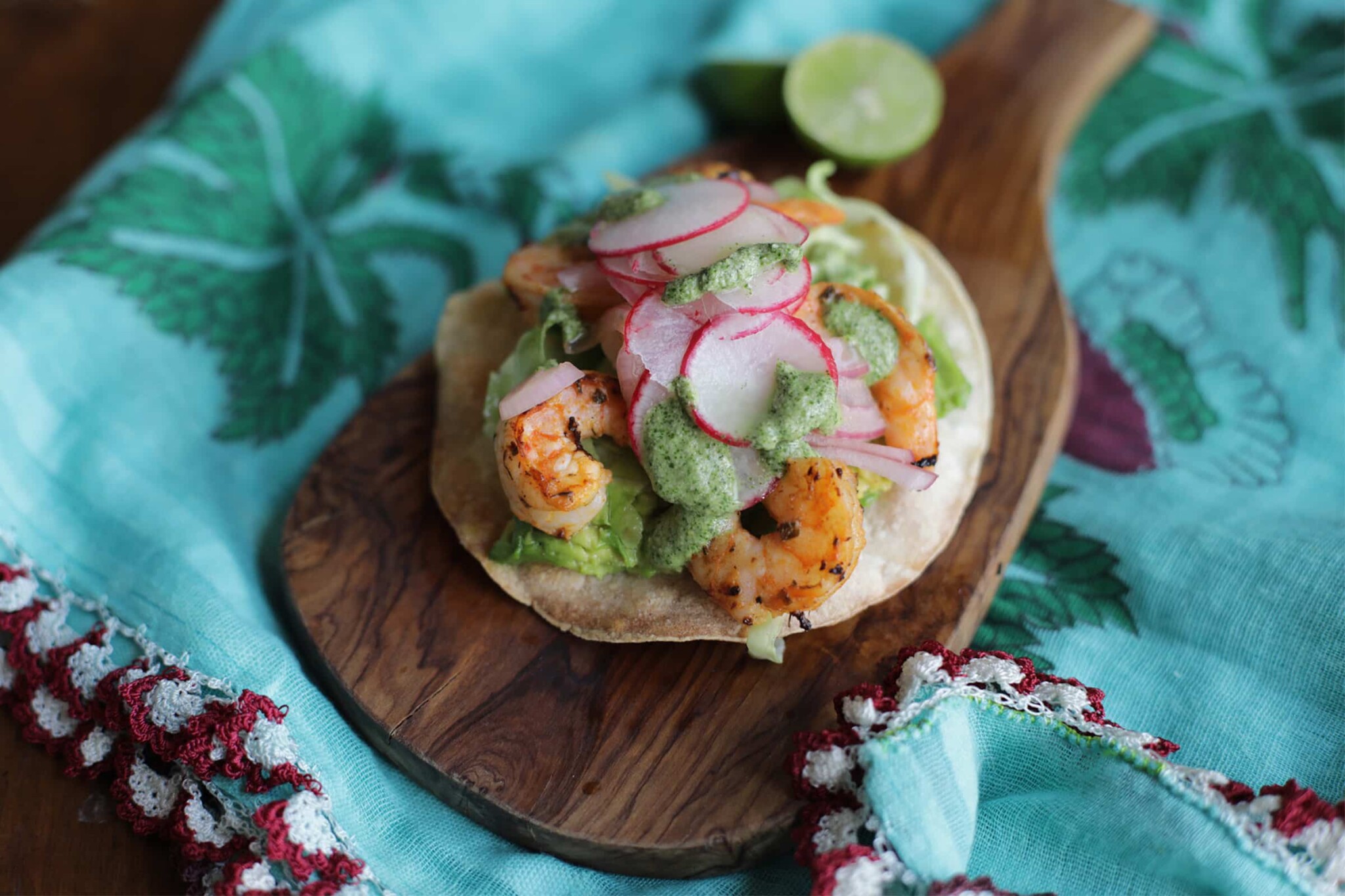 Chipotle Grilled Shrimp Tostadas — Salt & Wind Travel
