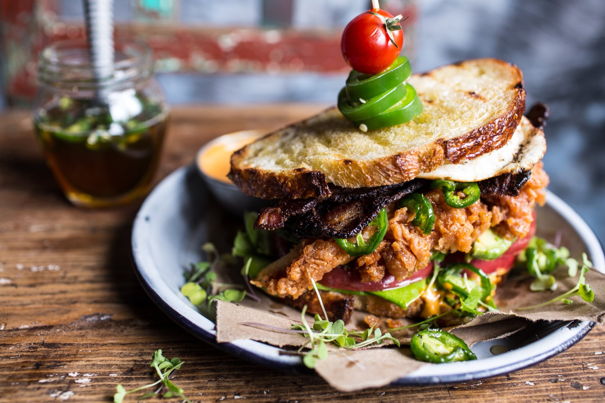 Fried Chicken BLT with Hot Honey — Salt & Wind Travel