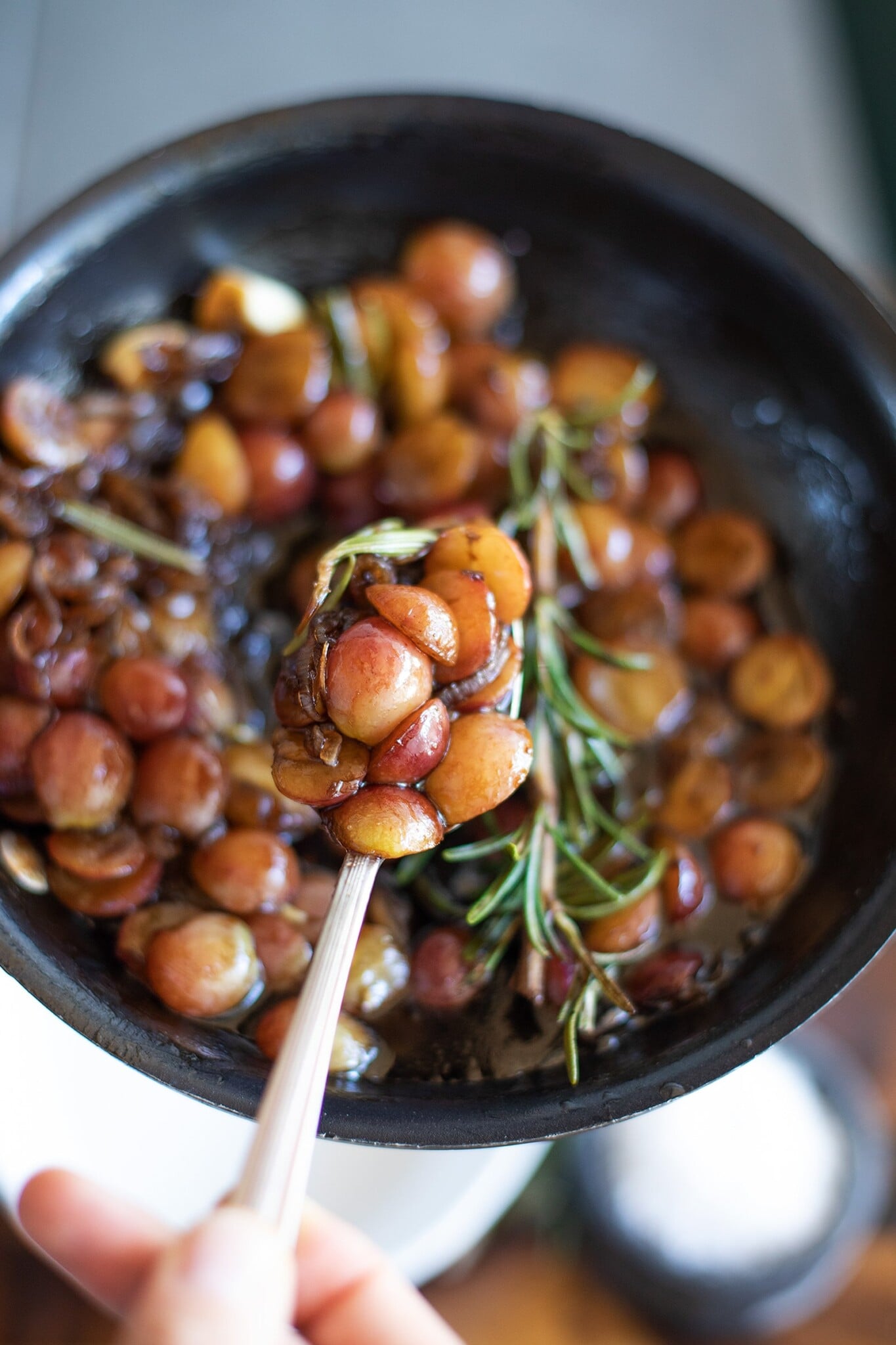 Roasted Grapes With Agrodolce Sauce — Salt & Wind Travel