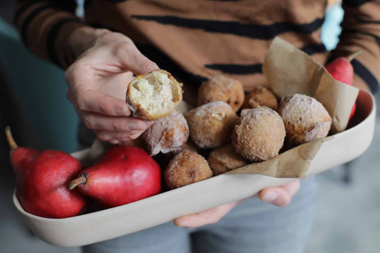 Spiced Sugar Pear Fritters Recipe — Salt & Wind Travel