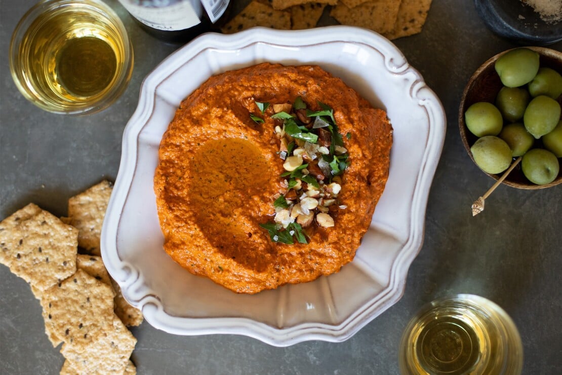 Roasted Red Pepper Romesco Dip — Salt & Wind Travel