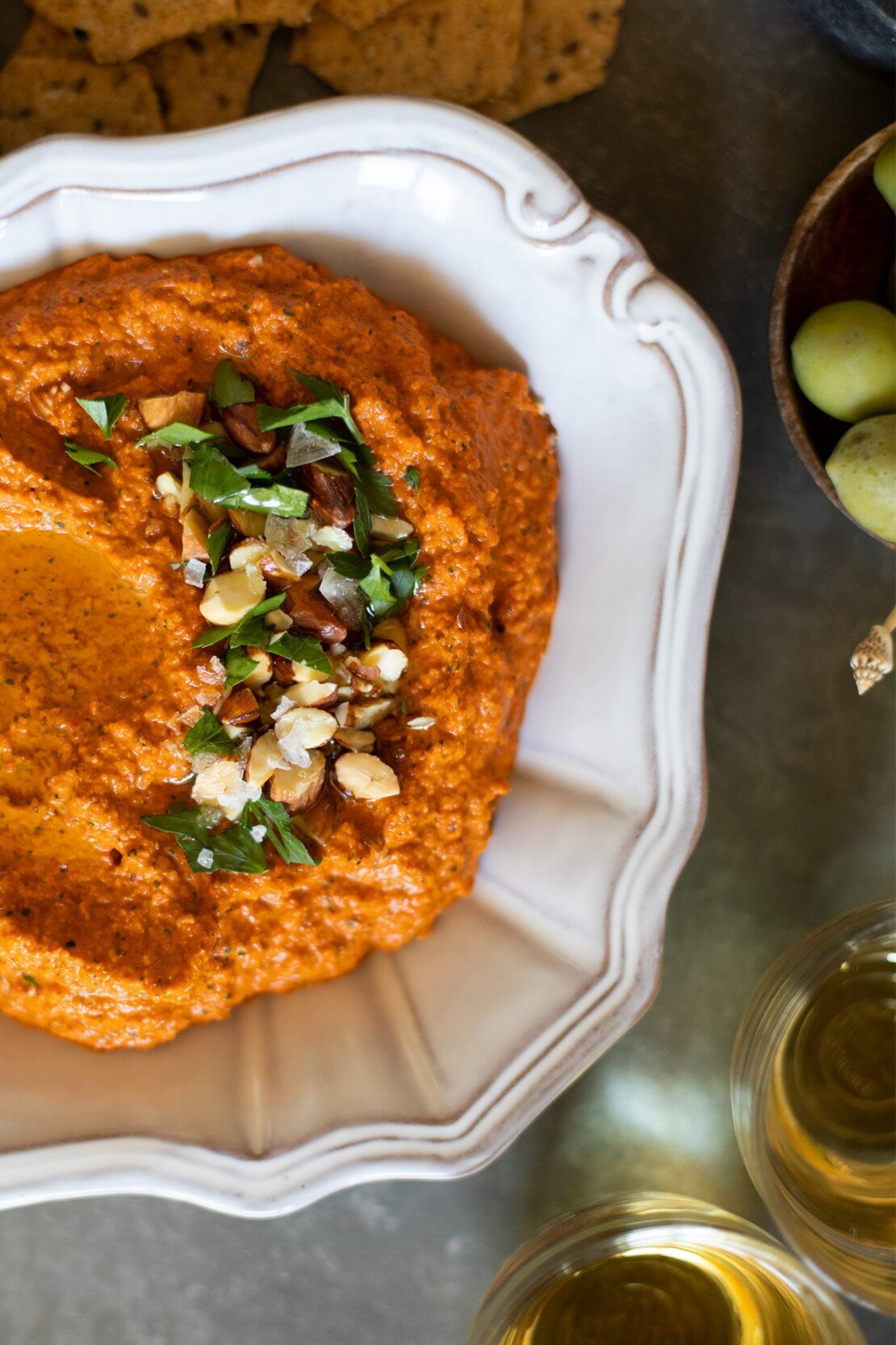Roasted Red Pepper Romesco Dip — Salt & Wind Travel