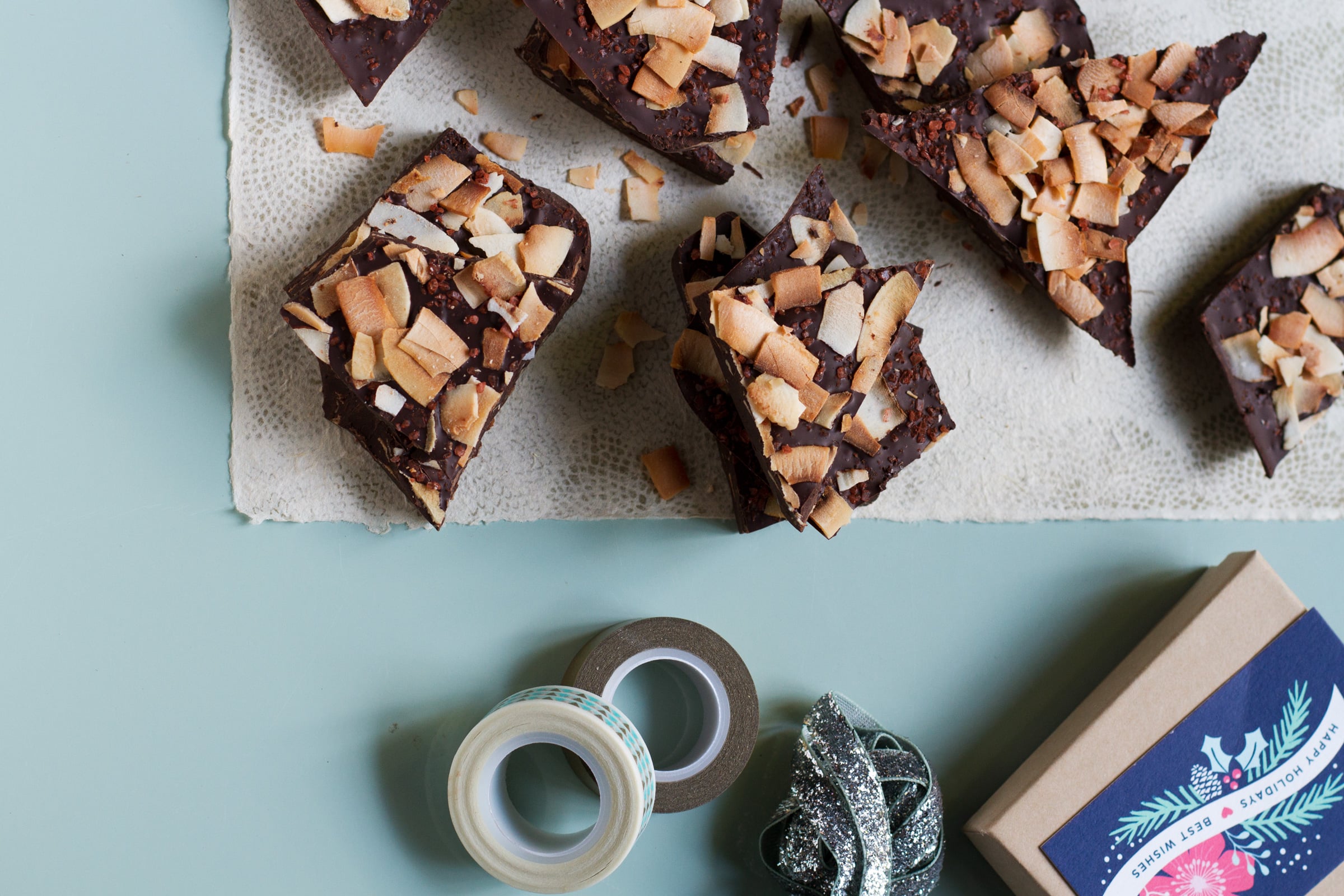 Toasted Coconut and Coffee Salted Chocolate Bark Recipe — Salt & Wind ...