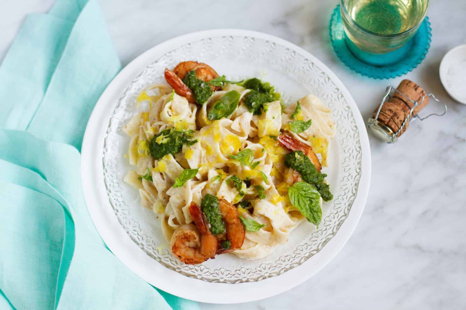 Tagliatelle Pasta With Prosecco Lemon Cream Sauce Recipe — Salt & Wind ...