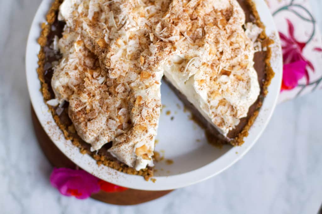 Spiced Mexican Chocolate Coconut Pie Recipe — Salt & Wind Travel