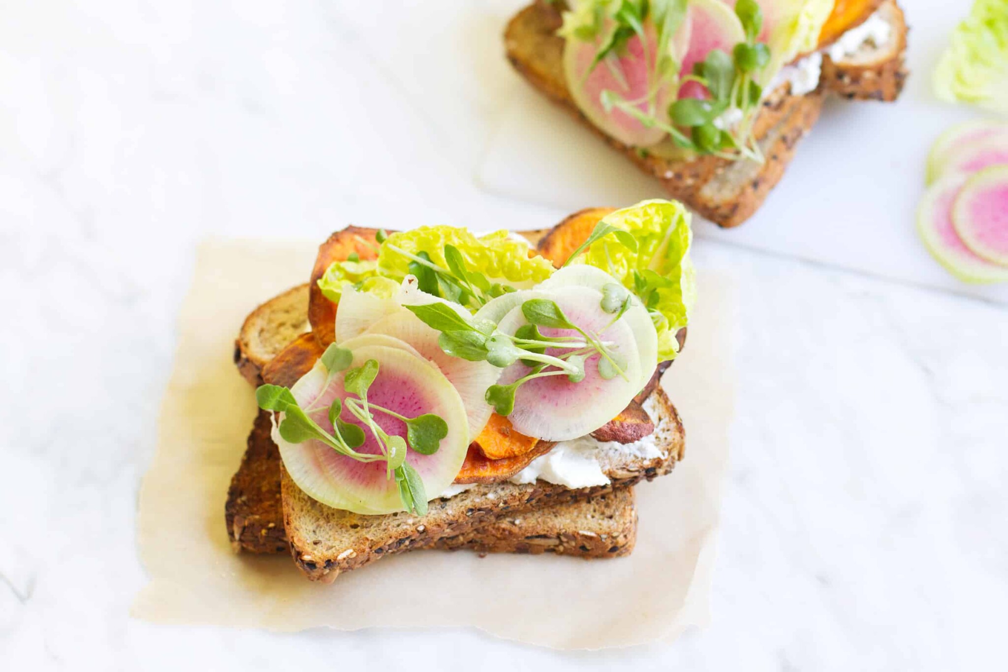 Whipped Goat Cheese and Roasted Vegetable Sandwich — Salt & Wind Travel
